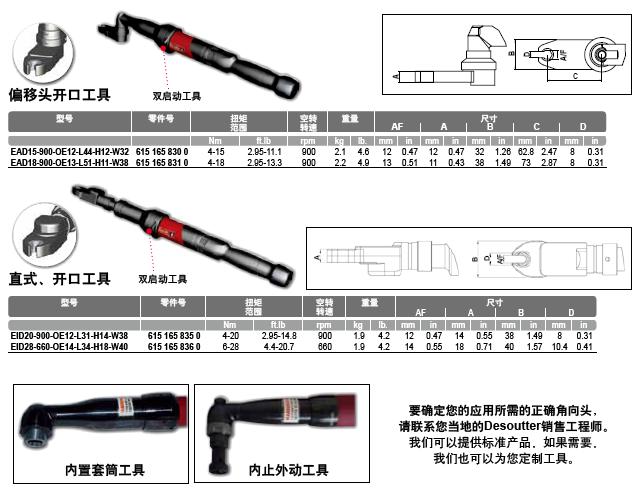 Desoutter英国马头电动拧紧扳手---传感器式 - Desoutter马头动力工具